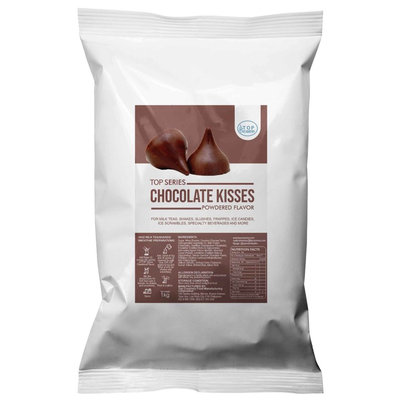 Top Creamery Choco Kisses Powdered Flavor 1kg | Shopee Philippines