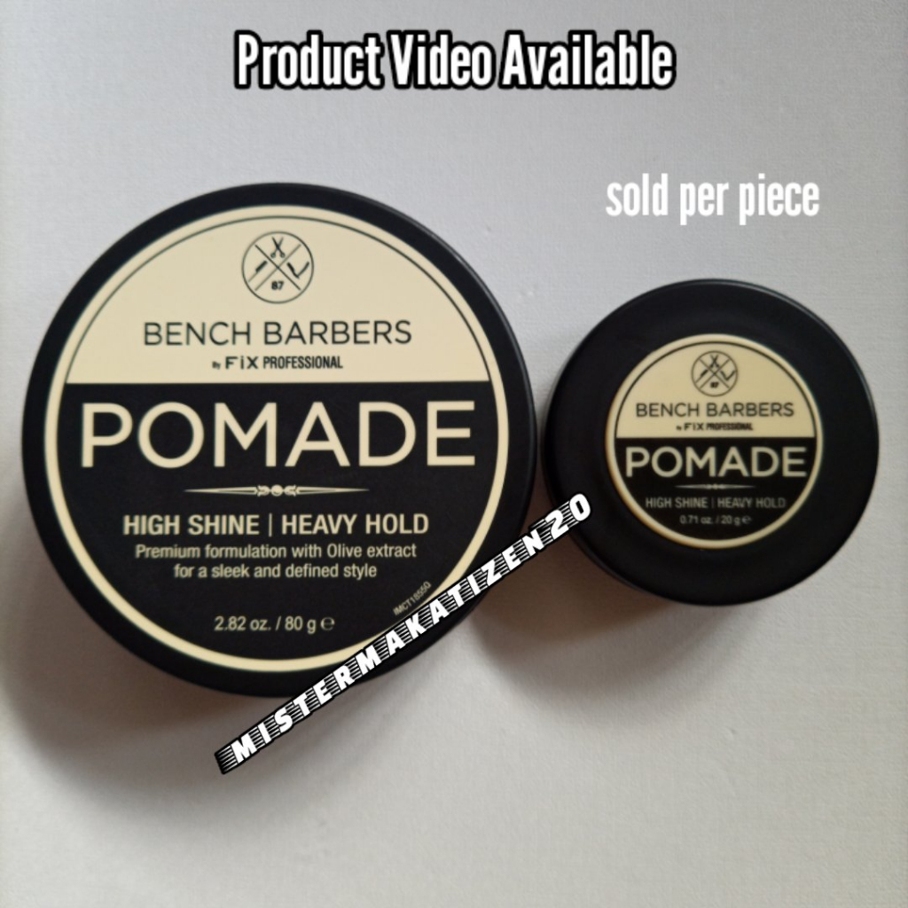 Bench Barbers Pomade High Shine 80g/20g | Shopee Philippines