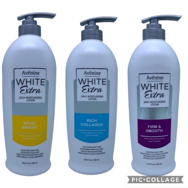 Avenine Extra White Daily Moisturizing Lotion 500ml | Shopee Philippines