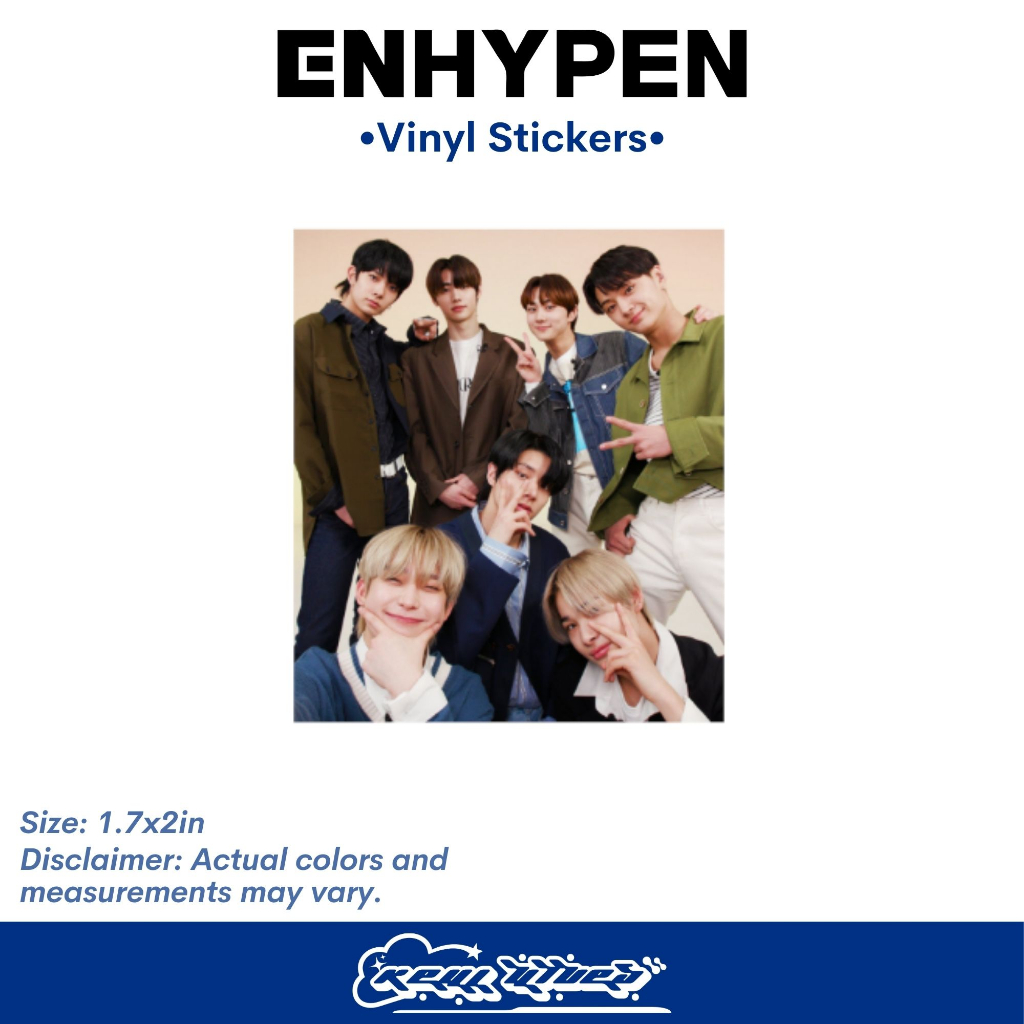 Enhypen Sticker Kpop Vinyl Stickers WATERPROOF | Shopee Philippines