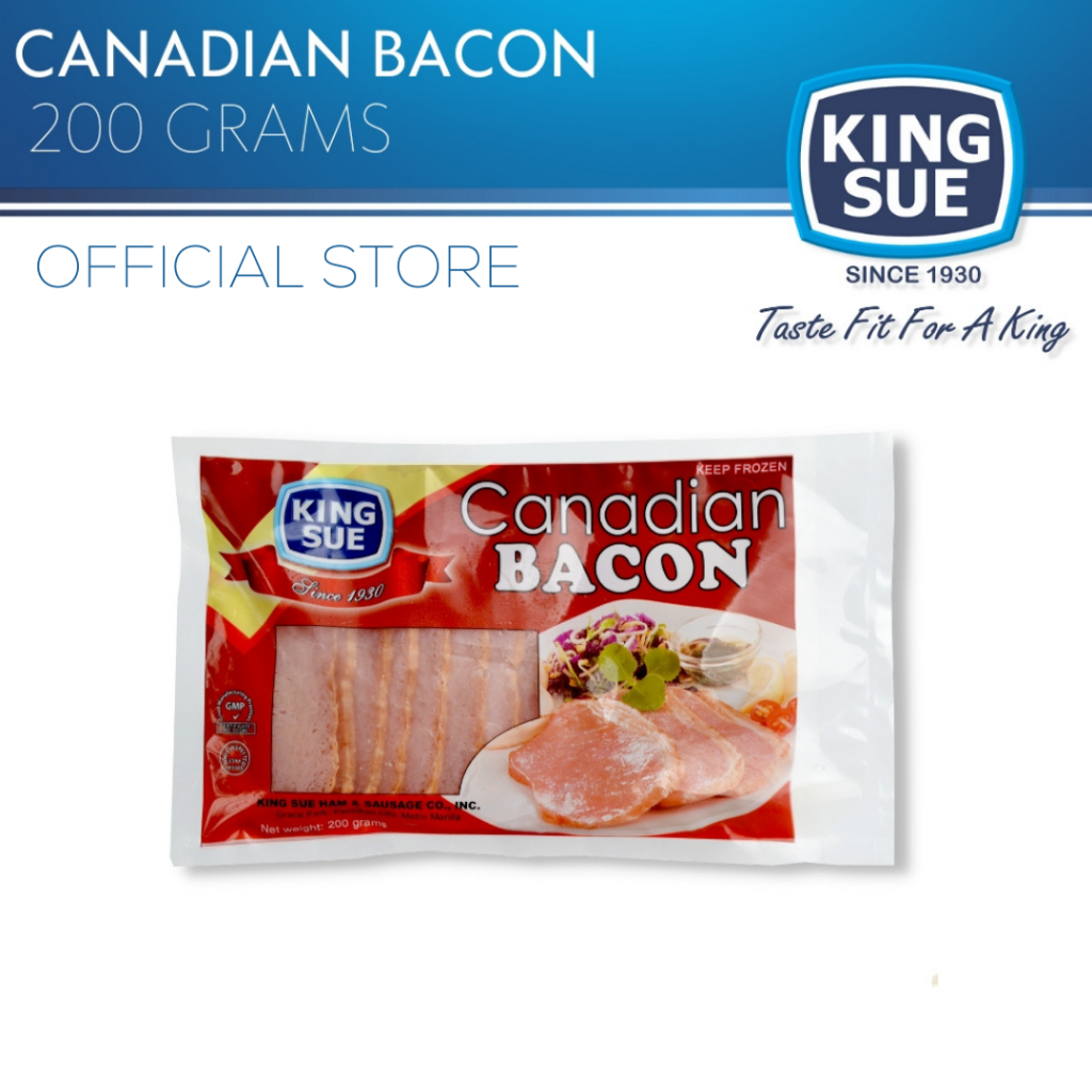 King Sue Canadian Bacon 200g | Shopee Philippines