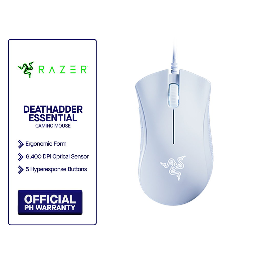 Razer DeathAdder Essential 6,400 DPI Optical Sensor Gaming Mouse ...