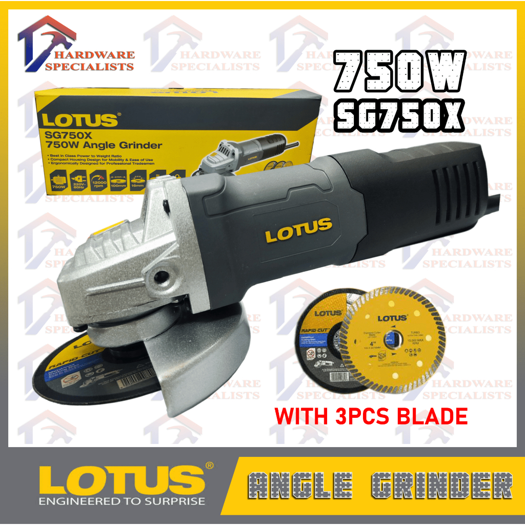 Lotus Angle Grinder 750W SG750X Original Authentic | Shopee Philippines