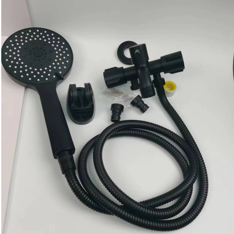 Stainless Shower Set with Faucet 4in1 Black Shower Head Set with Hose ...