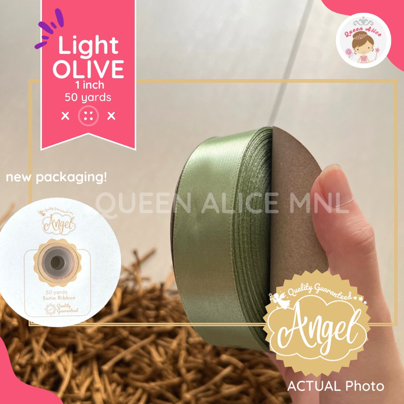 ANGEL Satin Ribbon Double-Edge 1 inch 50yards (25mm width) QUALITY ...