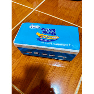 SM Bonus Paper Towel Interfolded 175 sheets | Shopee Philippines