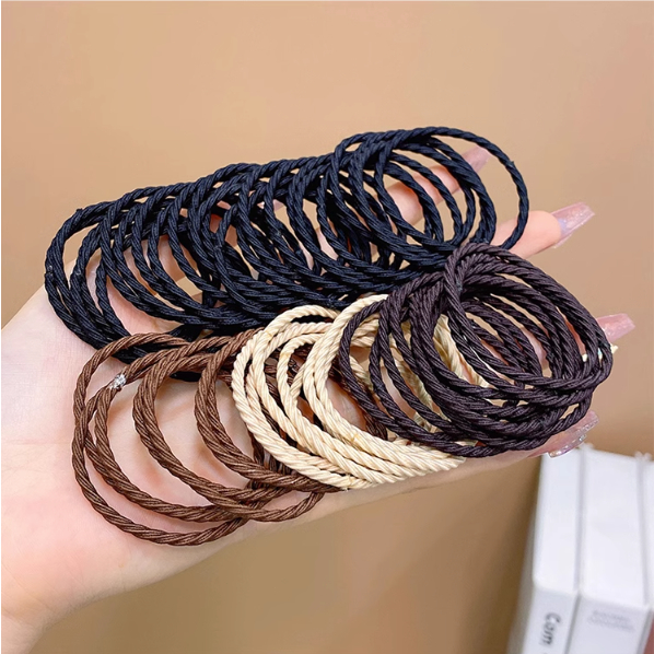 5PCS/Set Ponytail Basic Hair Tie Hair Accessories Hair Elastic Band ...