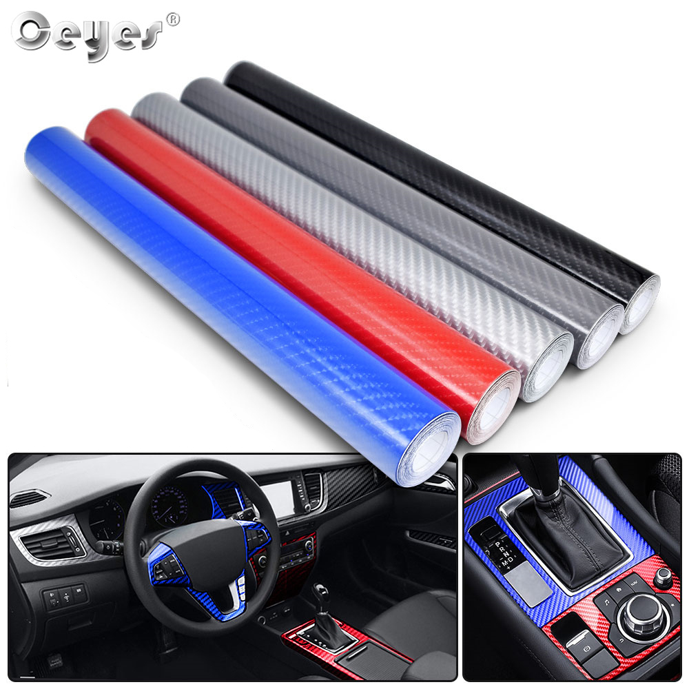 Ceyes 7D Carbon Fiber Sticker Waterproof Glossy Vinyl Roll Car Sticker ...