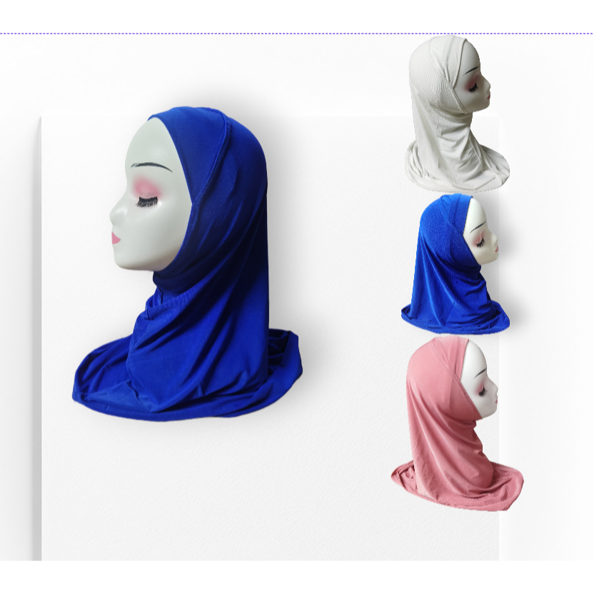 muslim solid color hijab plain hijab long 50cm school students ...