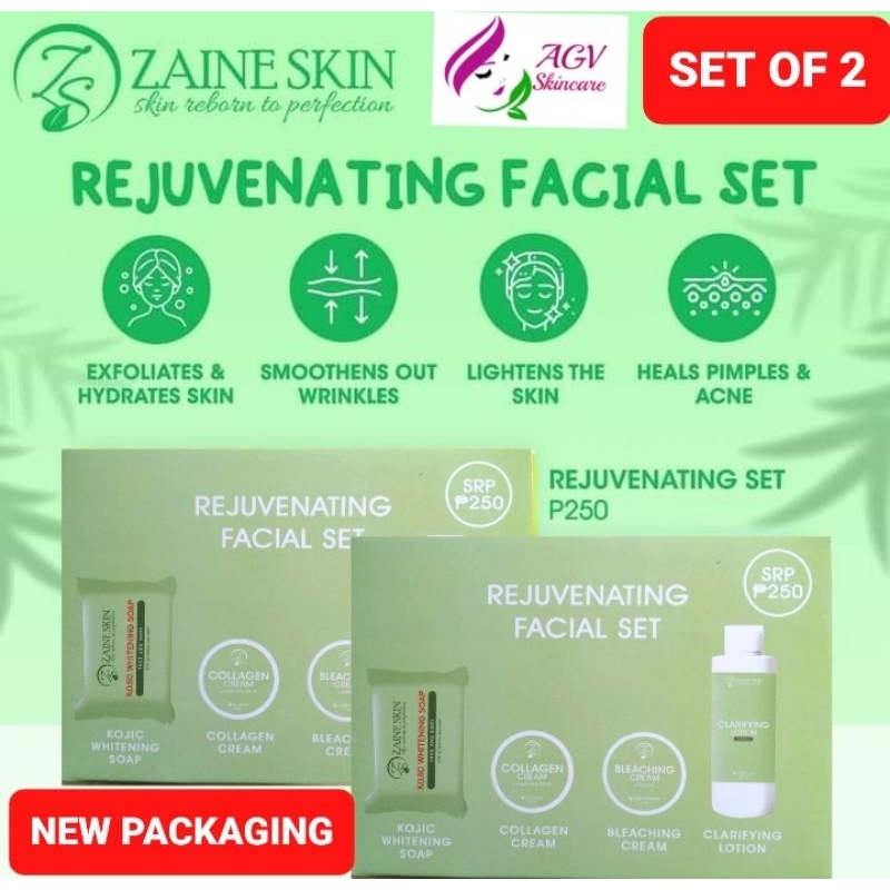 ZAINE SKIN (SET OF 2) REJUVENATING FACIAL SET(New Packaging) | Shopee ...