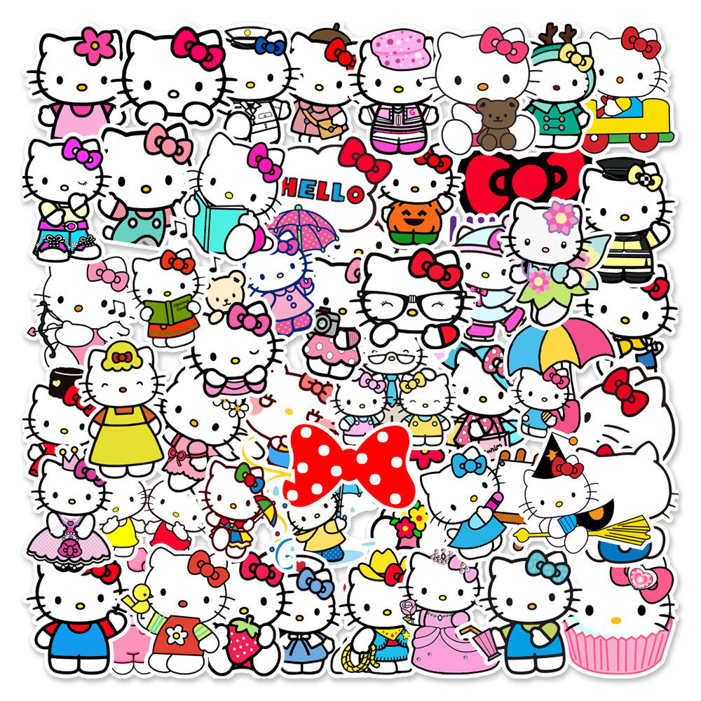 xs567-50pcs KT graffiti waterproof sticker | Shopee Philippines