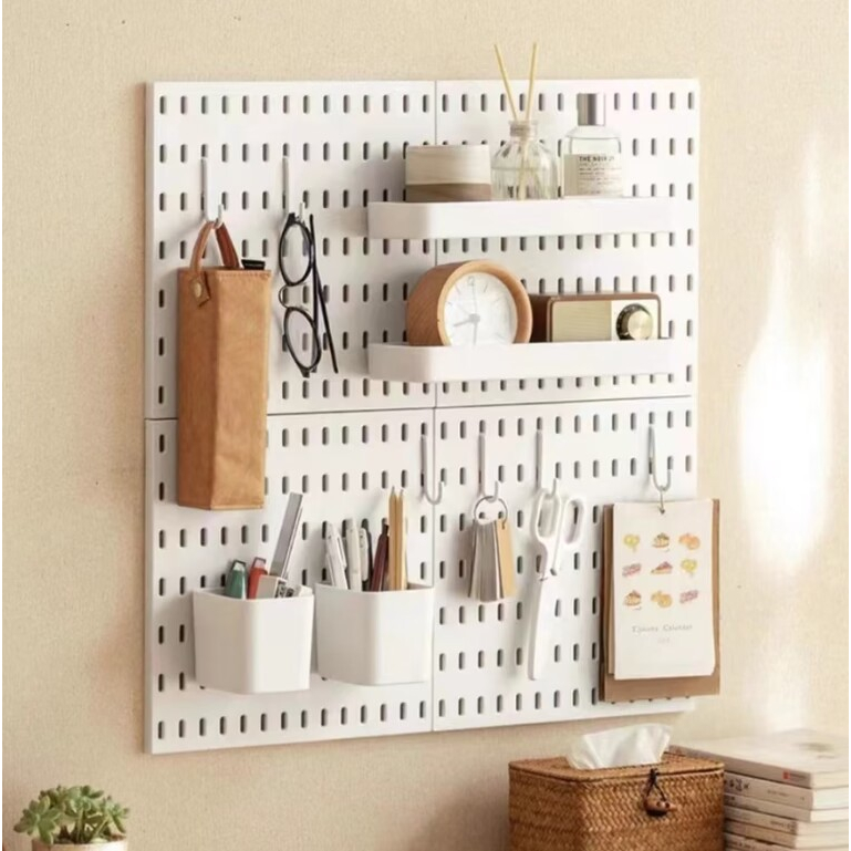 Wall Shelf Pegboard Household Storage Display Shelf Organizer Home ...