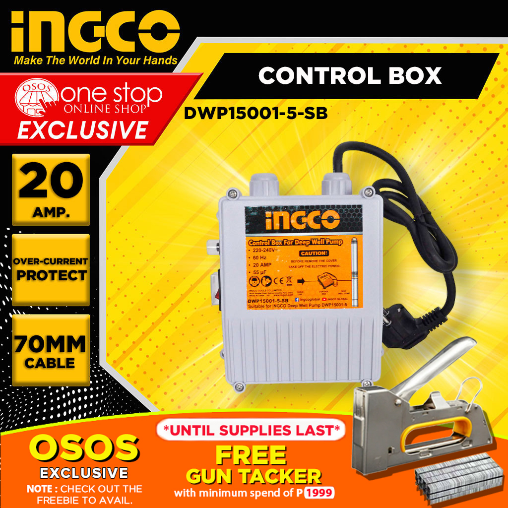 Ingco Original Control Box Suitable for Deep Well Pump DWP15001-5-SB ...