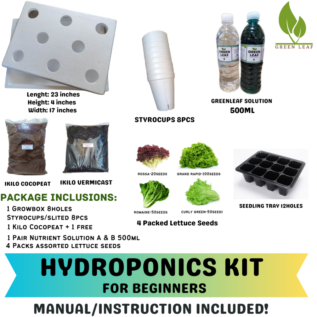 Complete Kratky Hydroponics Set for Beginners 2023(KATANIM BOX ...