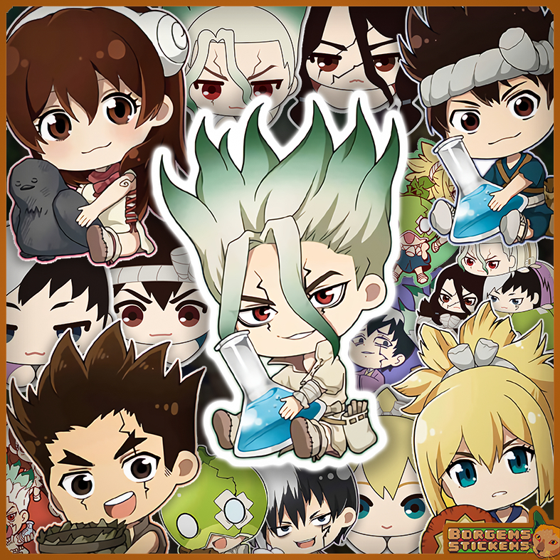 Dr. Stone Chibi stickers - Vinyl Waterproof Sticker / Regular Sticker ...