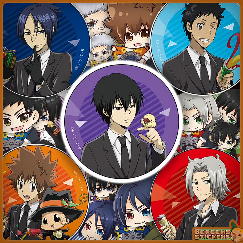 Katekyo Hitman Reborn (SET 1) KHR - Vinyl Waterproof Sticker / Regular ...