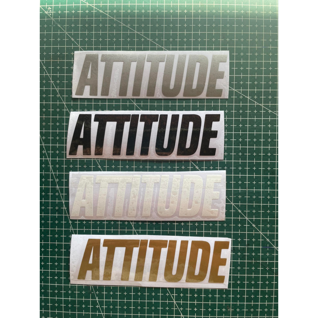 ATTITUDE CAR/ MOTORCYCLE STICKER | Shopee Philippines