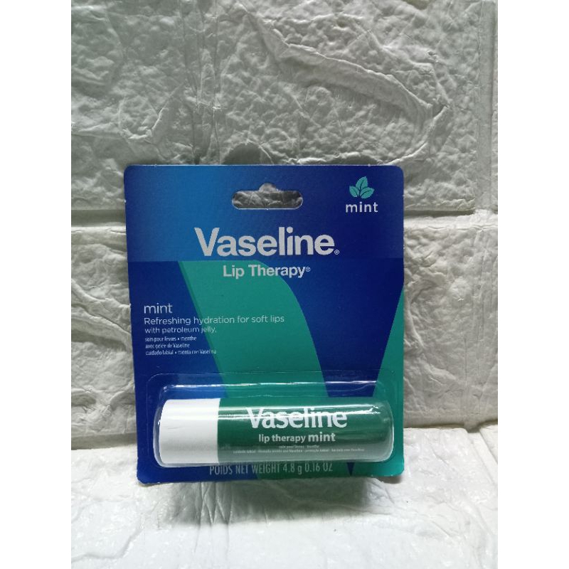 vaseline lip therapy mint (4.8g) | Shopee Philippines