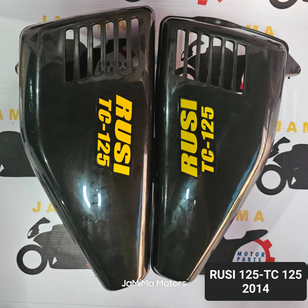 JMM SIDE COVER SET RUSI TC125 BLACK (2014)(YSK) | Shopee Philippines