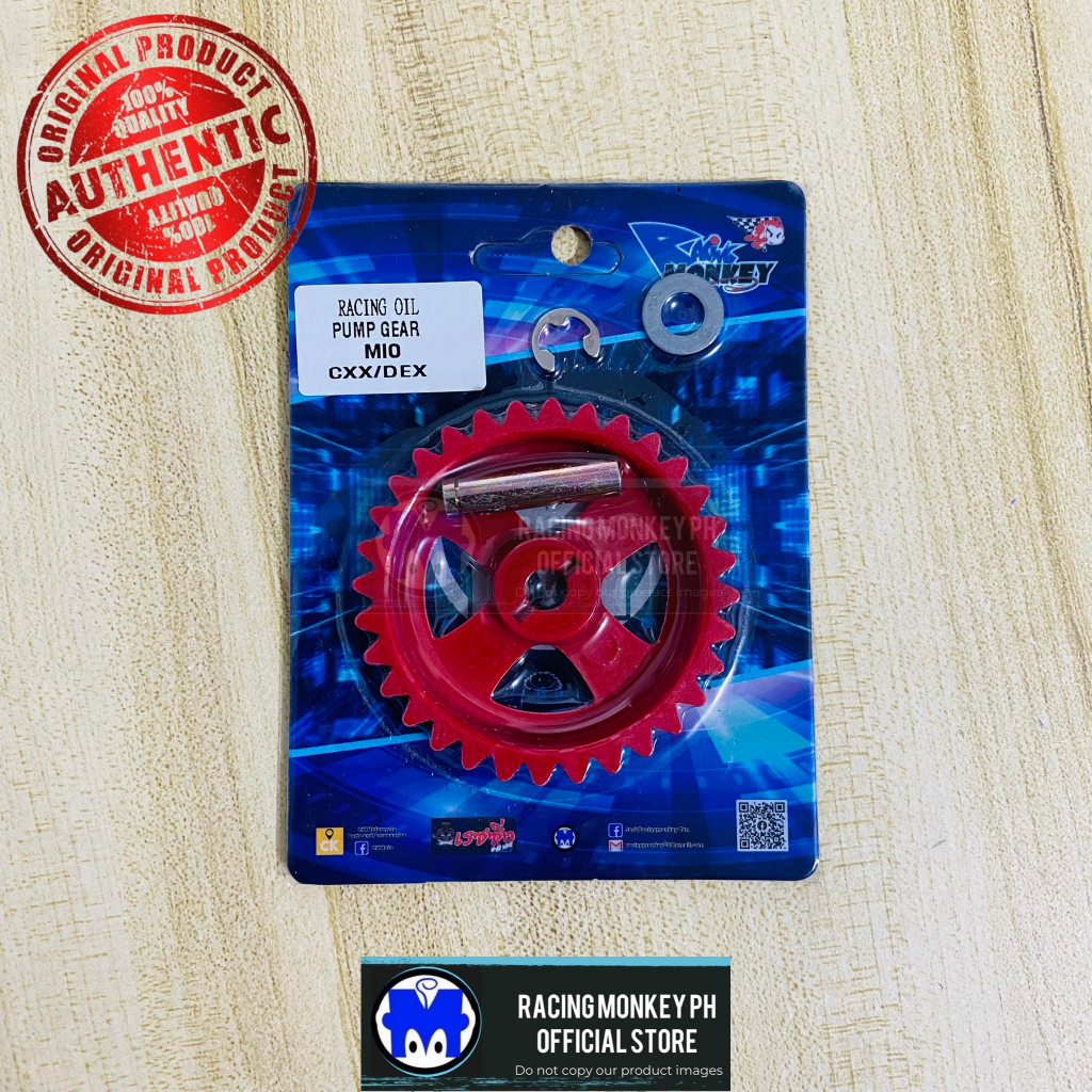 Racing Oil Pump Gear RED (Mio Sporty/Amore/Soulty/Soul Carb) Racing ...