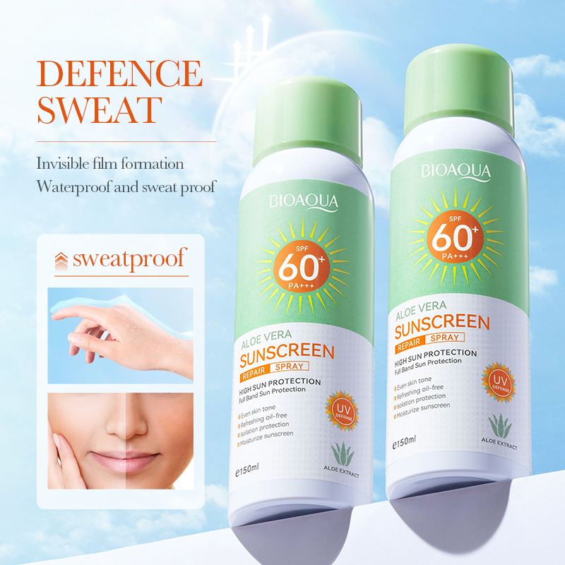 NEW!! BIOAQUA SPF 60+ ALOE VERA SUNSCREEN REPAIR LOTION 40G | Shopee Philippines