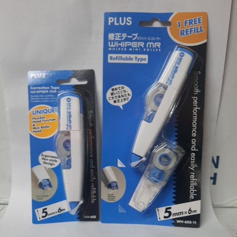 PLUS Correction Tape - WHIPER MR refillable | Shopee Philippines