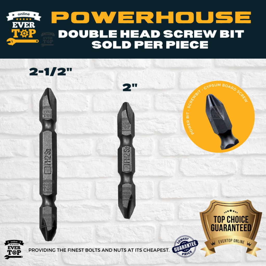 1pc Screw bit | Power bit | Gypsum board screw | Double head | 2" | 2-1 ...