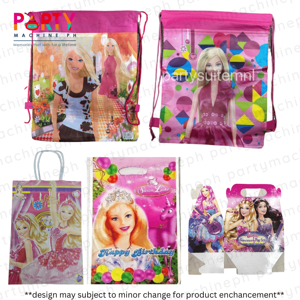 12pcs Barbie Paper Bag / Barbie Giveaways Bag / Barbie loot bags ...