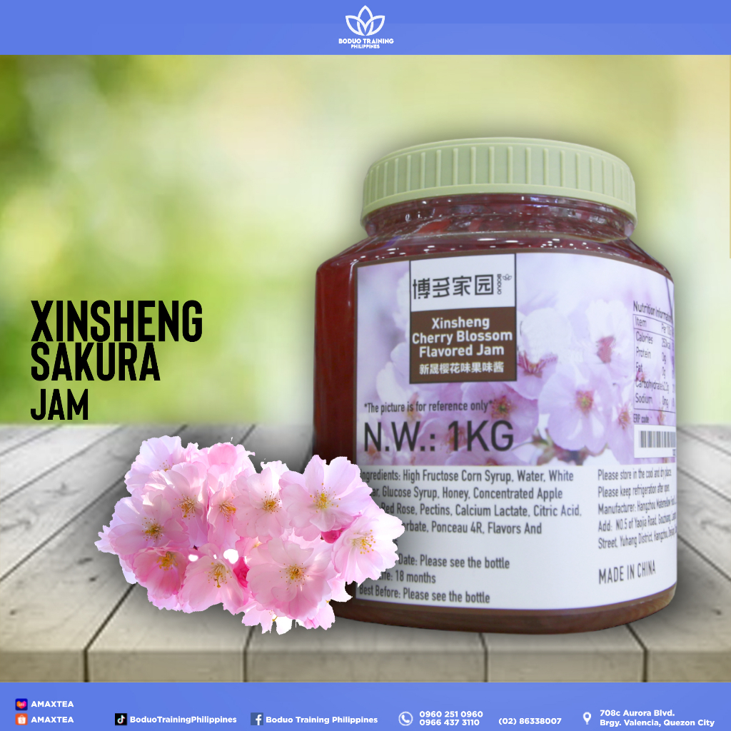 Sakura Jam for Fruit Tea Milk Tea Cherry Blossom Jam Flower Tea Bread ...