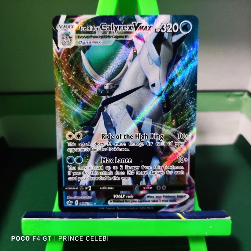 Pokemon TCG - Ice Rider Calyrex Vmax | Shopee Philippines