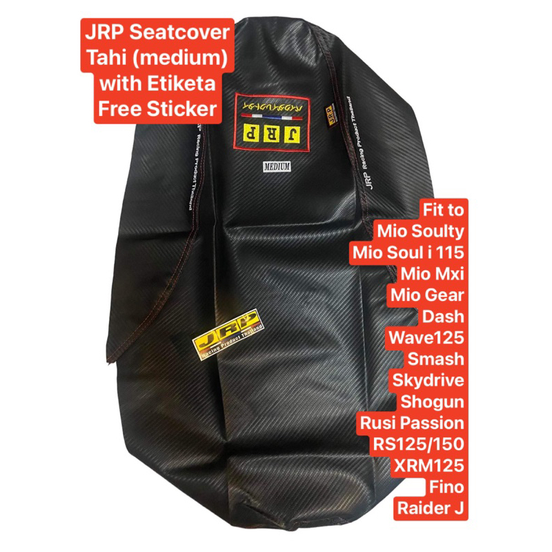 JRP seatcover Tahi & Plain with Etiketa (mio sporty, wave, click, TMX ...