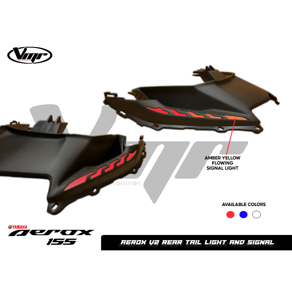 VMR Aerox V2 Rear Tail Light And Signal Garnish Led Running | Shopee ...
