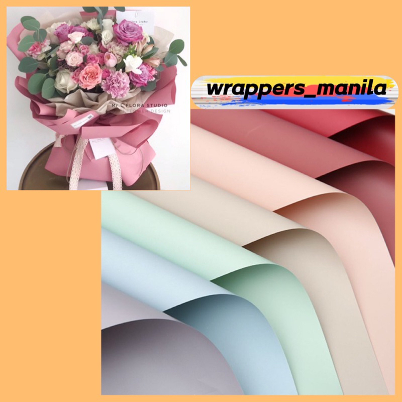 20in1 Pack Thick Plain Colored Wrappers Bouquet Wrapping Materials ...