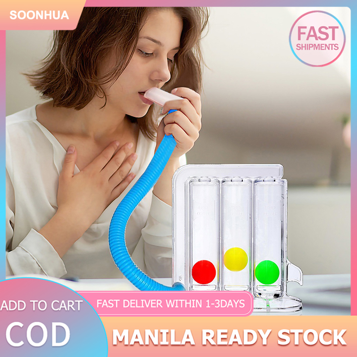 Ready Stock Deep Breathing Exerciser Spirometer Deep Breathing Exercise ...