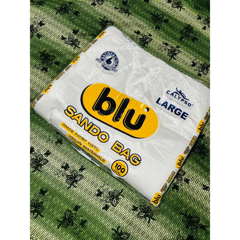 Large Calyso Sando Bag Blu [100pcs] | Shopee Philippines