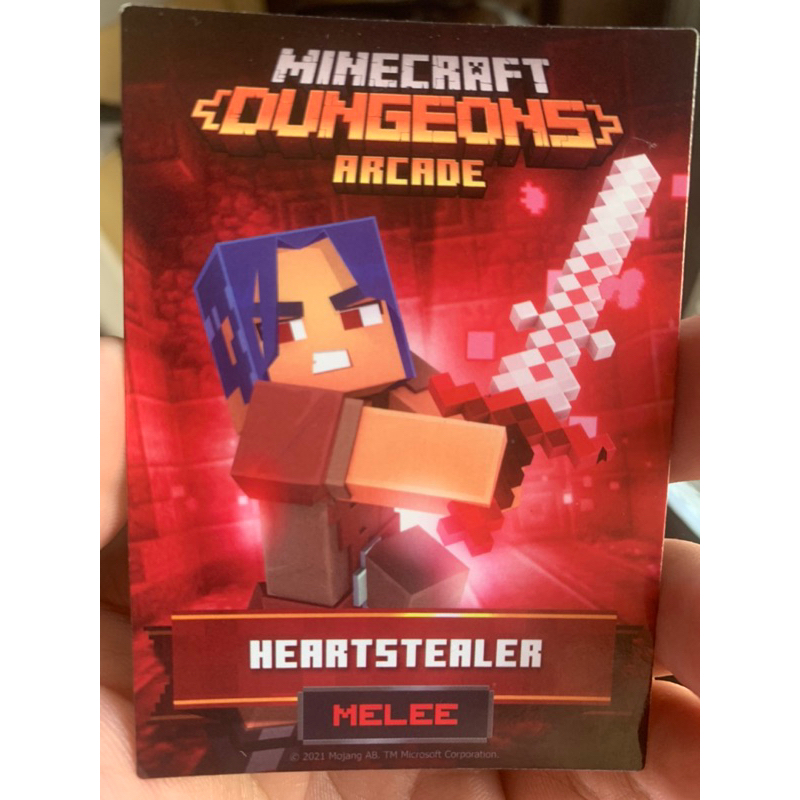 Heart stealer melee minecraft dungeons arcade timezone card | Shopee ...