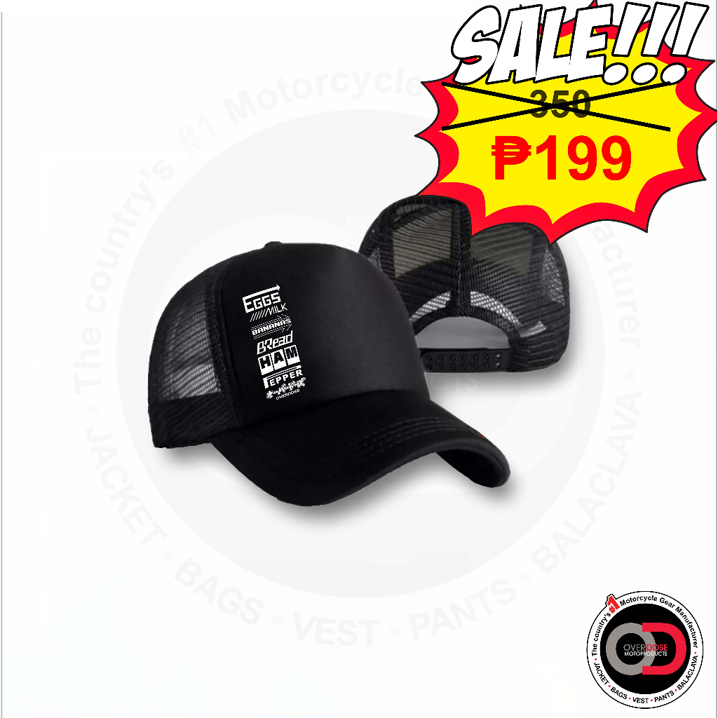 ODM Grocery Cap Unisex Adjustable Net Cap Black | Shopee Philippines