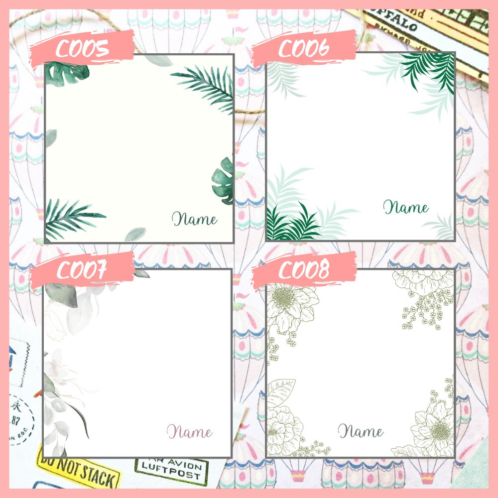 PERSONALIZED NOTEPAD TROPICAL SERIES PART 2 CUSTOMIZED GIVEAWAY GIFT ...