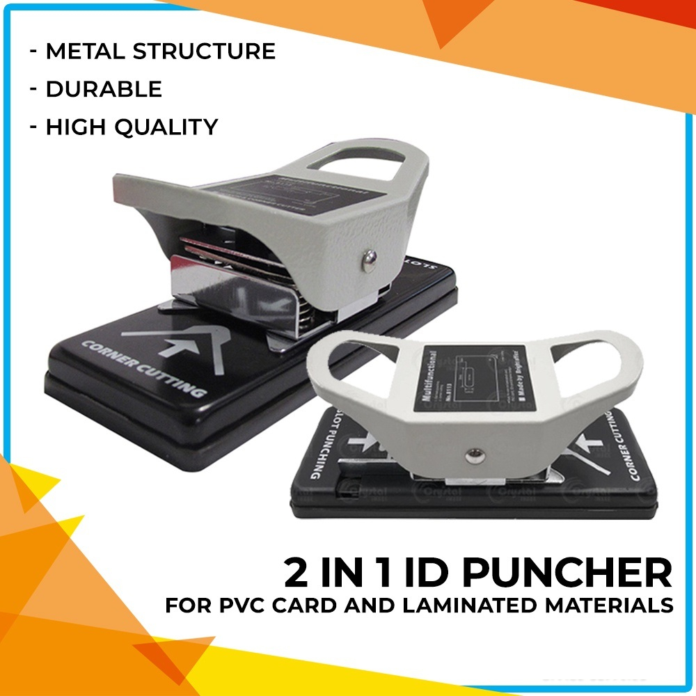 2in1 ID Puncher Corner and Slot Puncher PVC Card Punch | Shopee Philippines