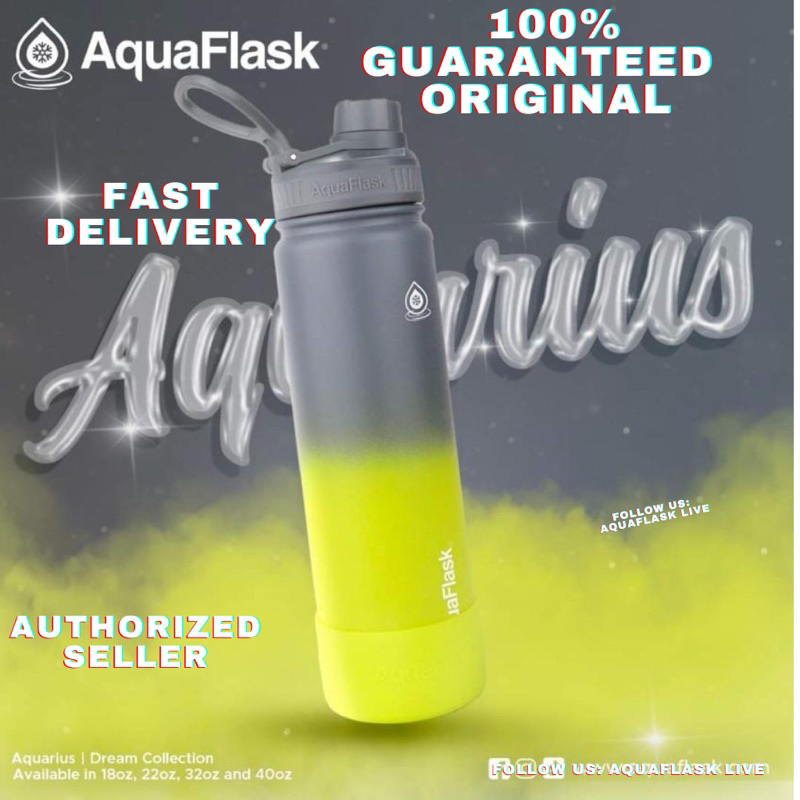 AQUAFLASK 18OZ AQUARIUS LIMITED COLLECTION 100% ORIGINAL AQUAFLASK ...