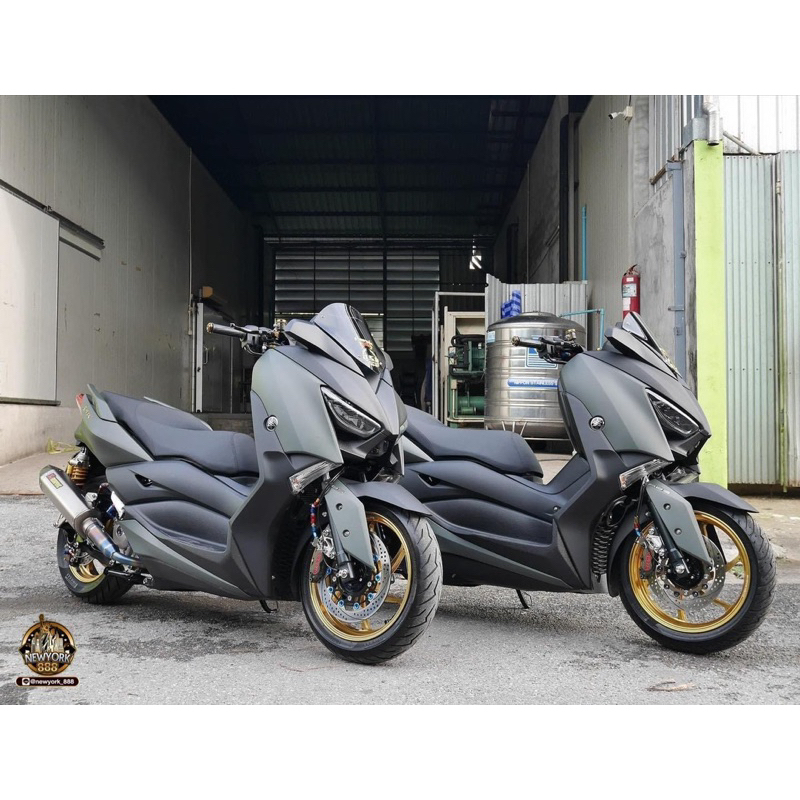YAMAHA XMAX 300 MAT DARK GRAY/ CAMOU GREEN Fairings Flarings Kaha ...