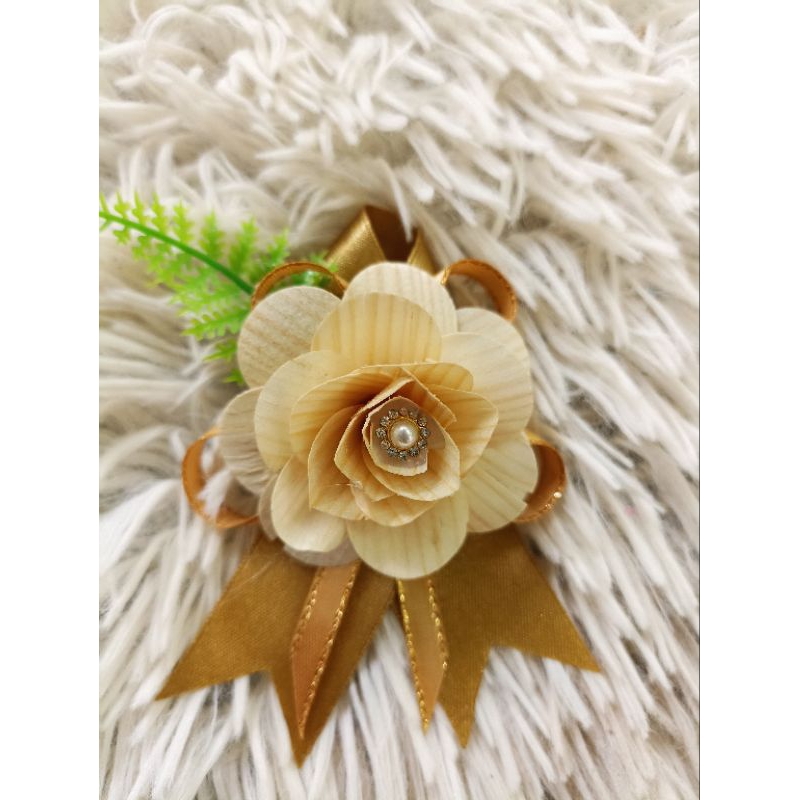 chest corsage minimalist design with pin | Shopee Philippines