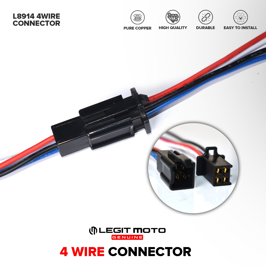 LEGITMOTO AUTO ELECTRICAL WIRE CABLE CONNECTOR 2 3 4 5 6 WIRE UNIVERSAL ...