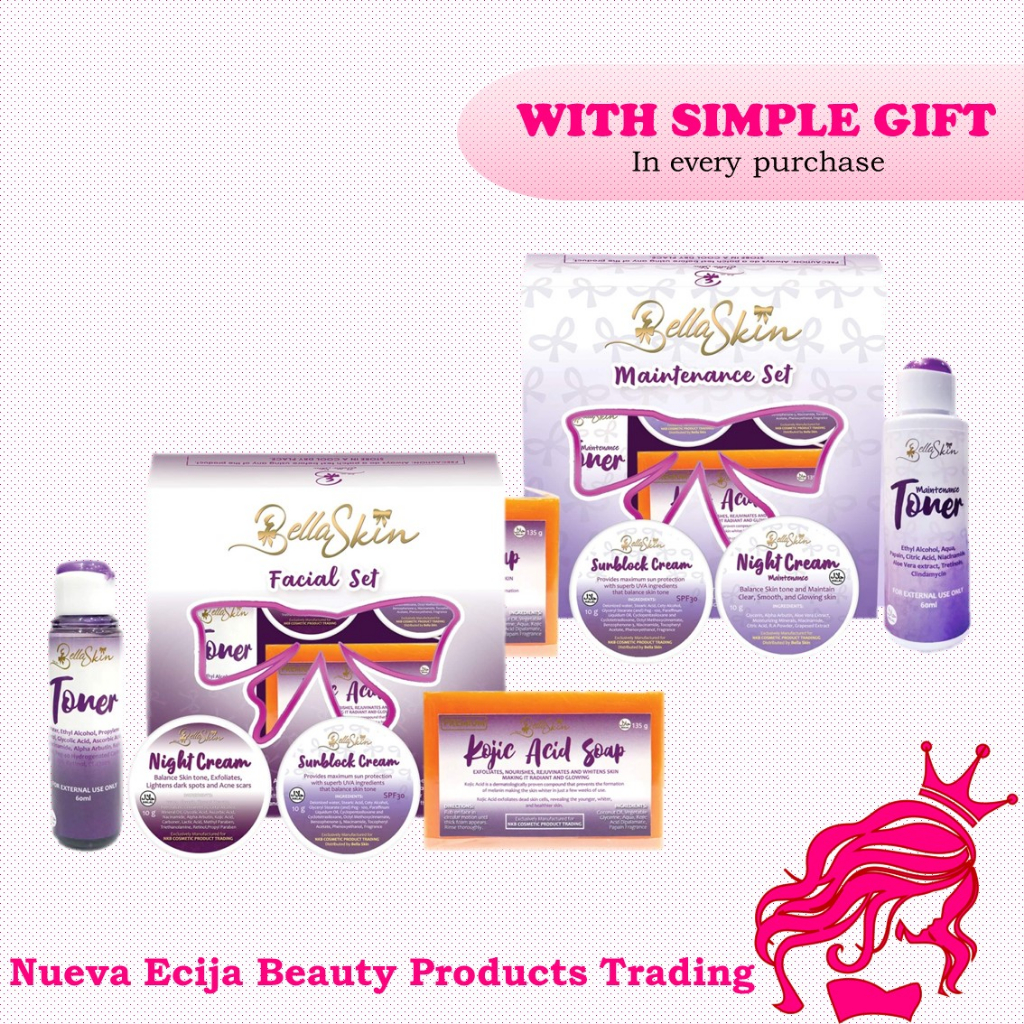 Bella Skin Rejuvenating Set and Maintenance Whitening Set (youthful ...