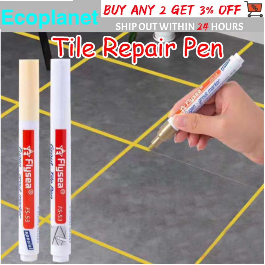 Ecoplanet COD#Tile Gap Repair Color Pen White Tile Refill Grout Pen ...