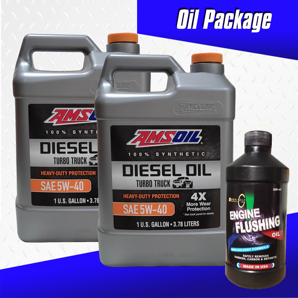 AMSOIL Turbo Truck 5W-40 Fully Synthetic Diesel Oil Package 8L with ...