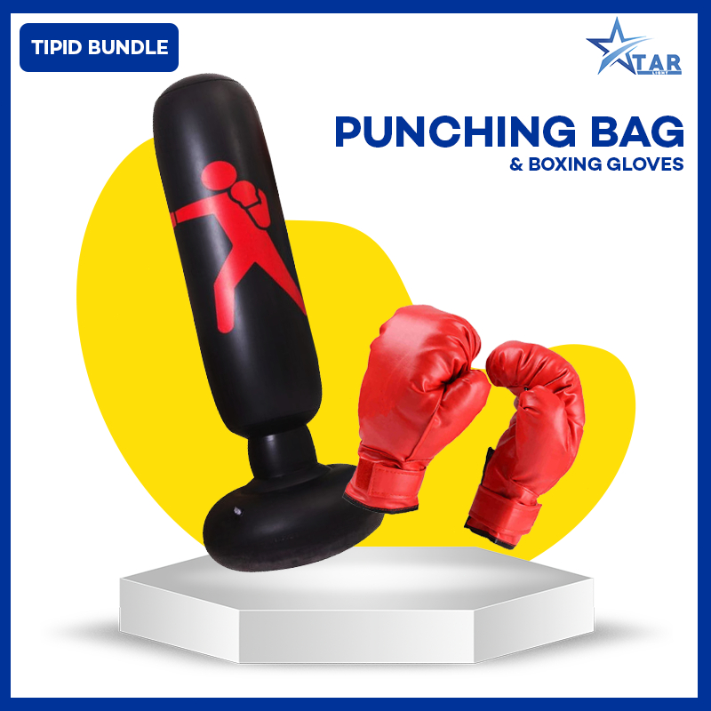 STARLIGHT Boxing Punching Bag Inflatable Tumbler Muay Sandbag Air ...