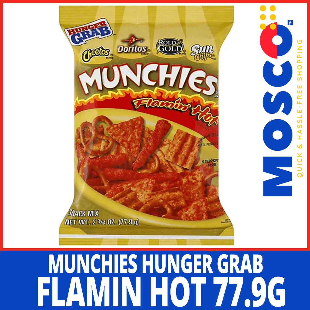 Fritolay­ Munchies Flamin Hot Snack Mix Doritos Cheetos Sun Chips Rold