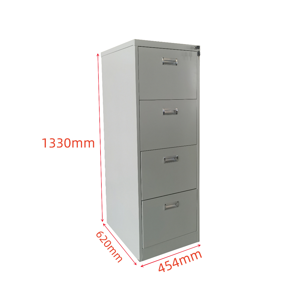 4 layer Big size Steel cabinet Metal Drawer File cabinet with lock ...