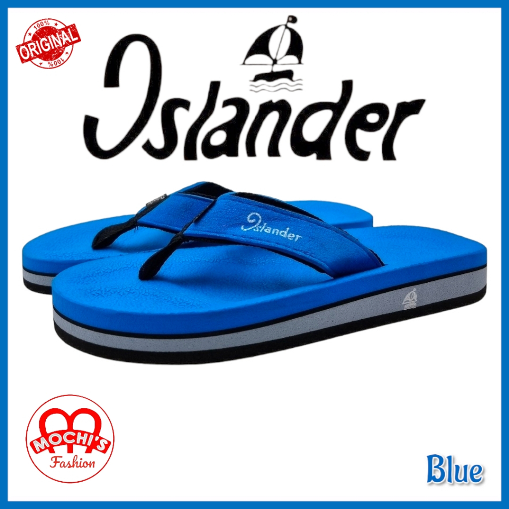 Islander 'Blue' Men's Authentic and Original summer rubber slippers ...